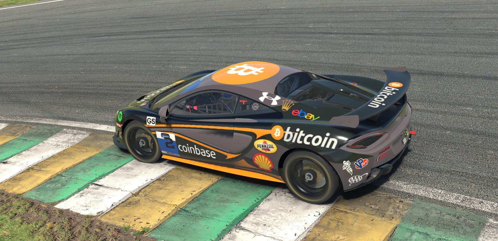 McLaren 570S GT4 Bitcoin Bitcar by Chance Campbell - Trading Paints