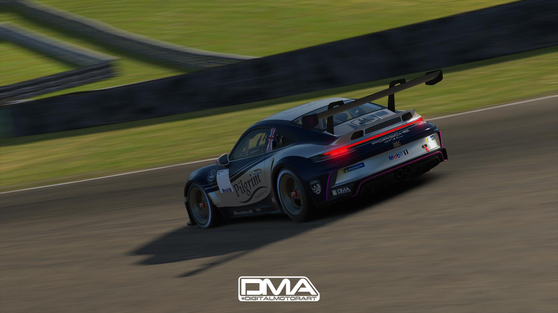 Charles Bateman - Team Parker Racing - Porsche Cup GB 2022 - SIMSTAMPED ...