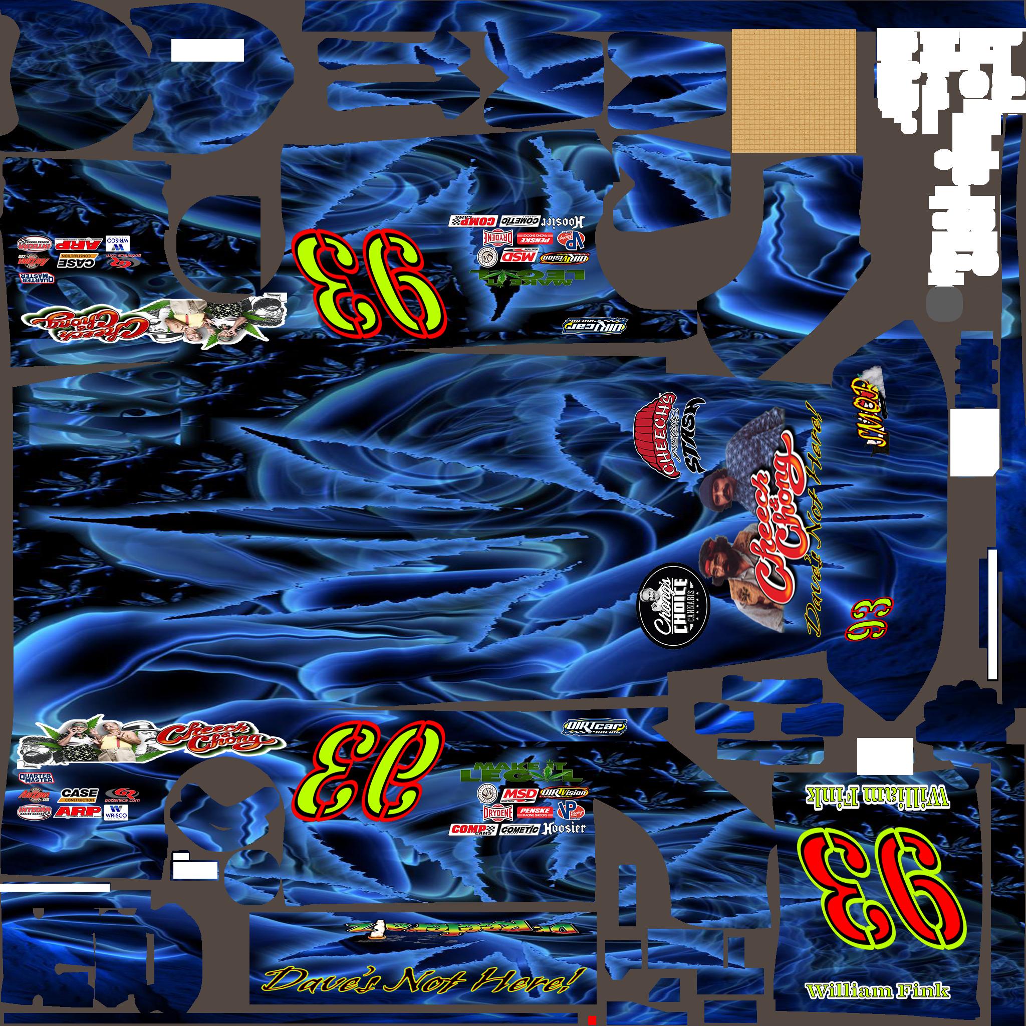 Dirt Late Model#93 WFC&C by William Fink - Trading Paints