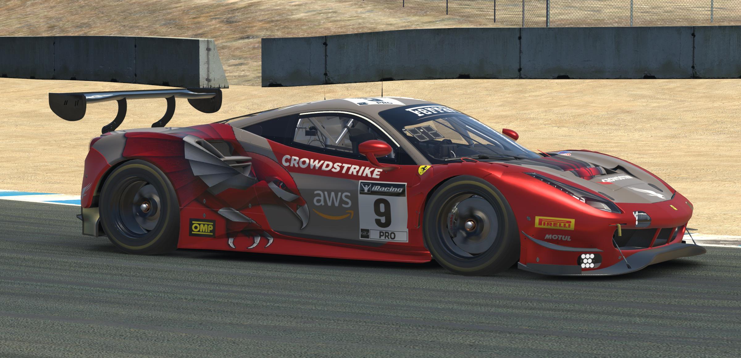 Crowdstrike Ferrari 488 GT3 Evo by Steve J Cass - Trading Paints