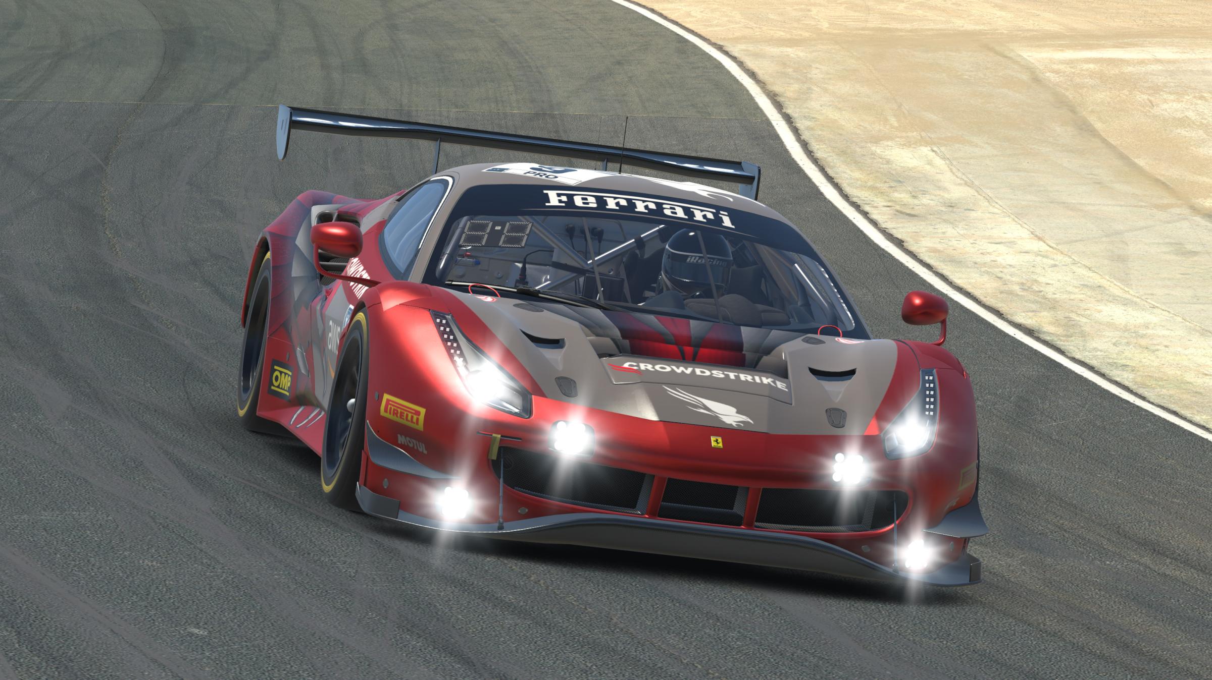 Crowdstrike Ferrari 488 GT3 Evo by Steve J Cass - Trading Paints