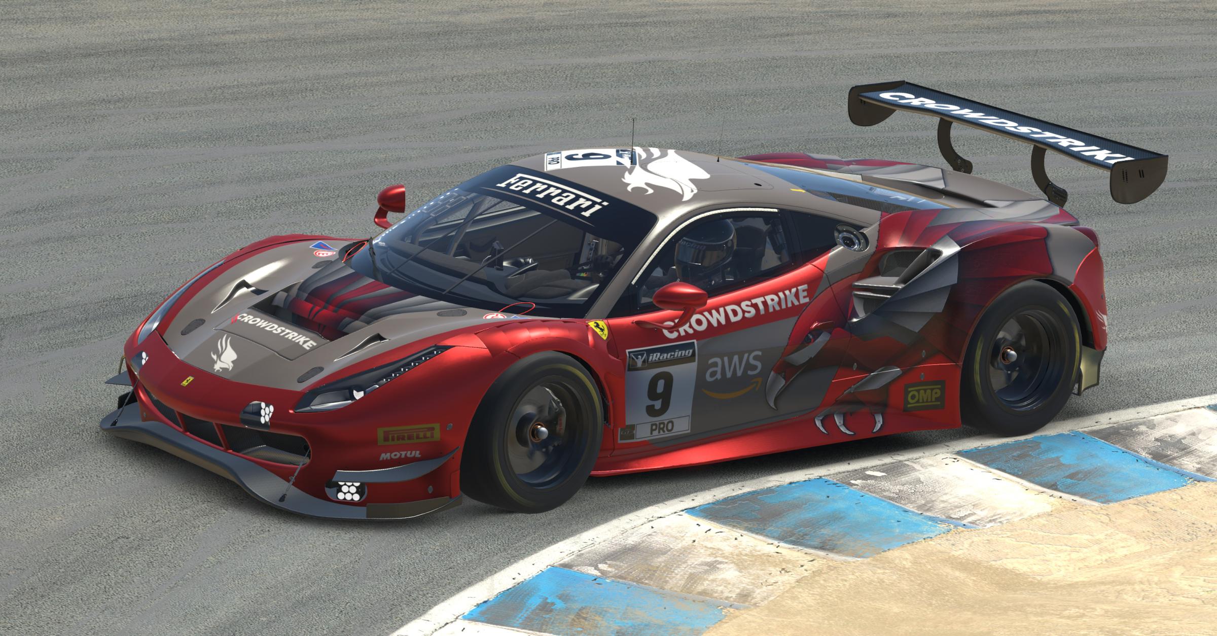 Crowdstrike Ferrari 488 GT3 Evo by Steve J Cass - Trading Paints