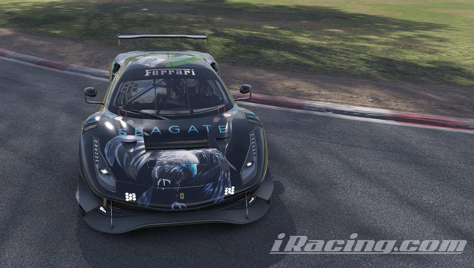 Ferrari 488 GT3 EVO 2020 Seagate Seahawk by Brett Fisher2 - Trading Paints