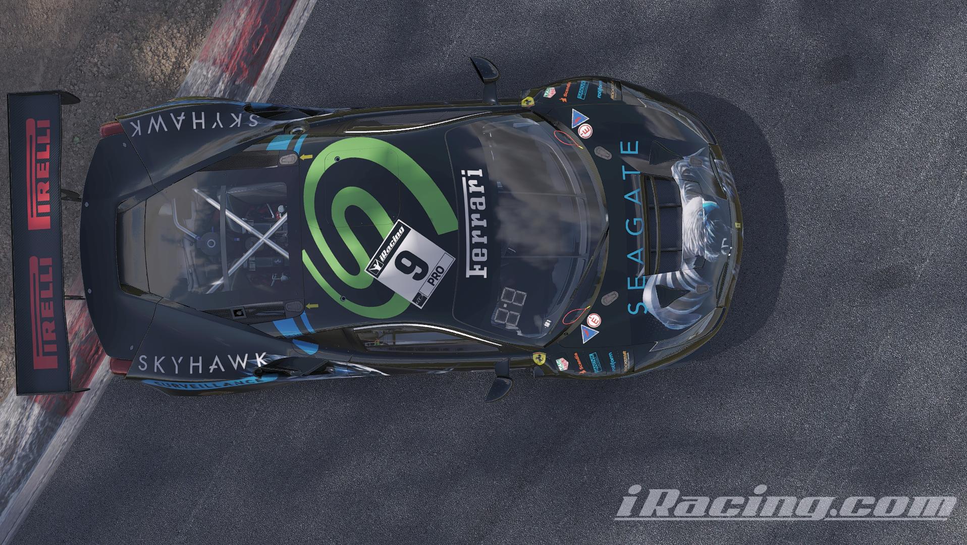 Ferrari 488 GT3 EVO 2020 Seagate Seahawk by Brett Fisher2 - Trading Paints