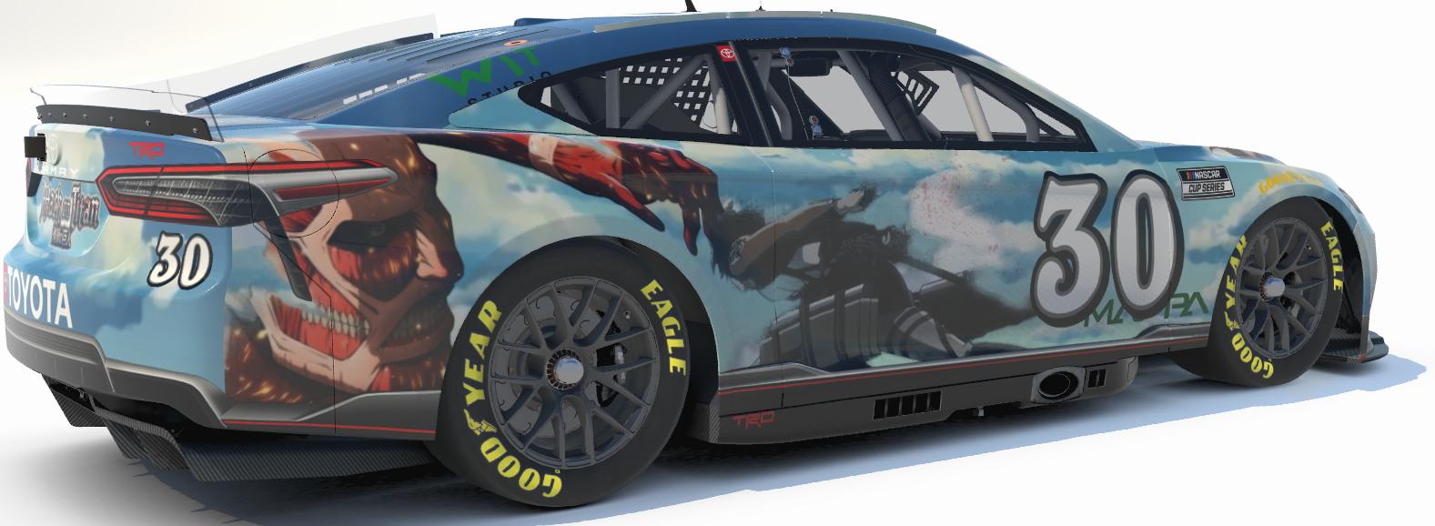 Attack on titan Anime Nascar Next Gen by Christian Wilson - Trading Paints