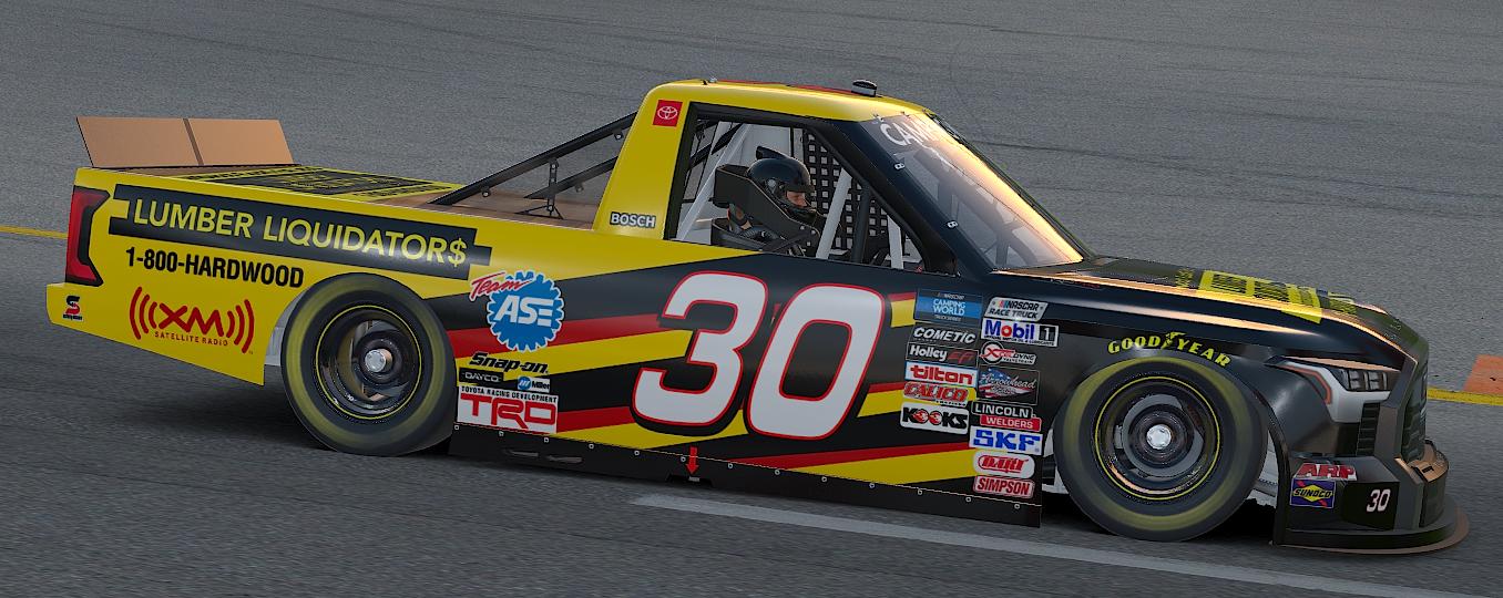 Todd Bodine #30 Lumber Liquidators Germain Racing 2022 Toyota Tundra ...