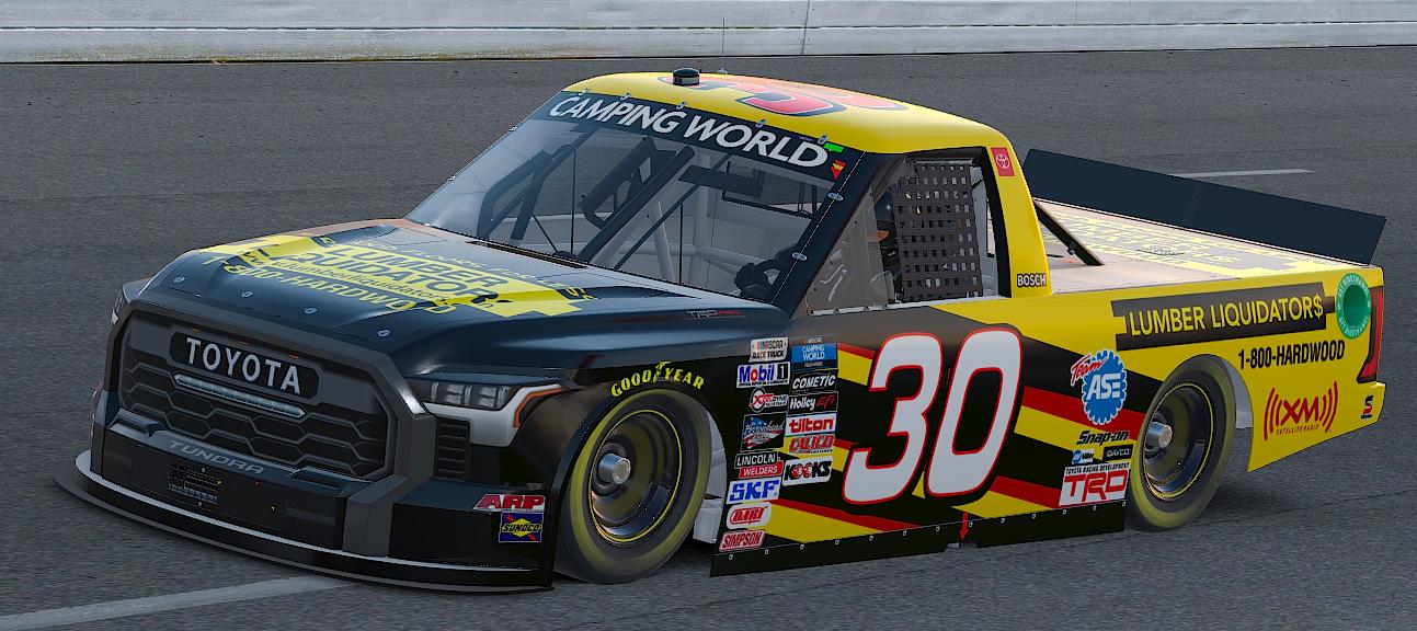 Todd Bodine #30 Lumber Liquidators Germain Racing 2022 Toyota Tundra ...