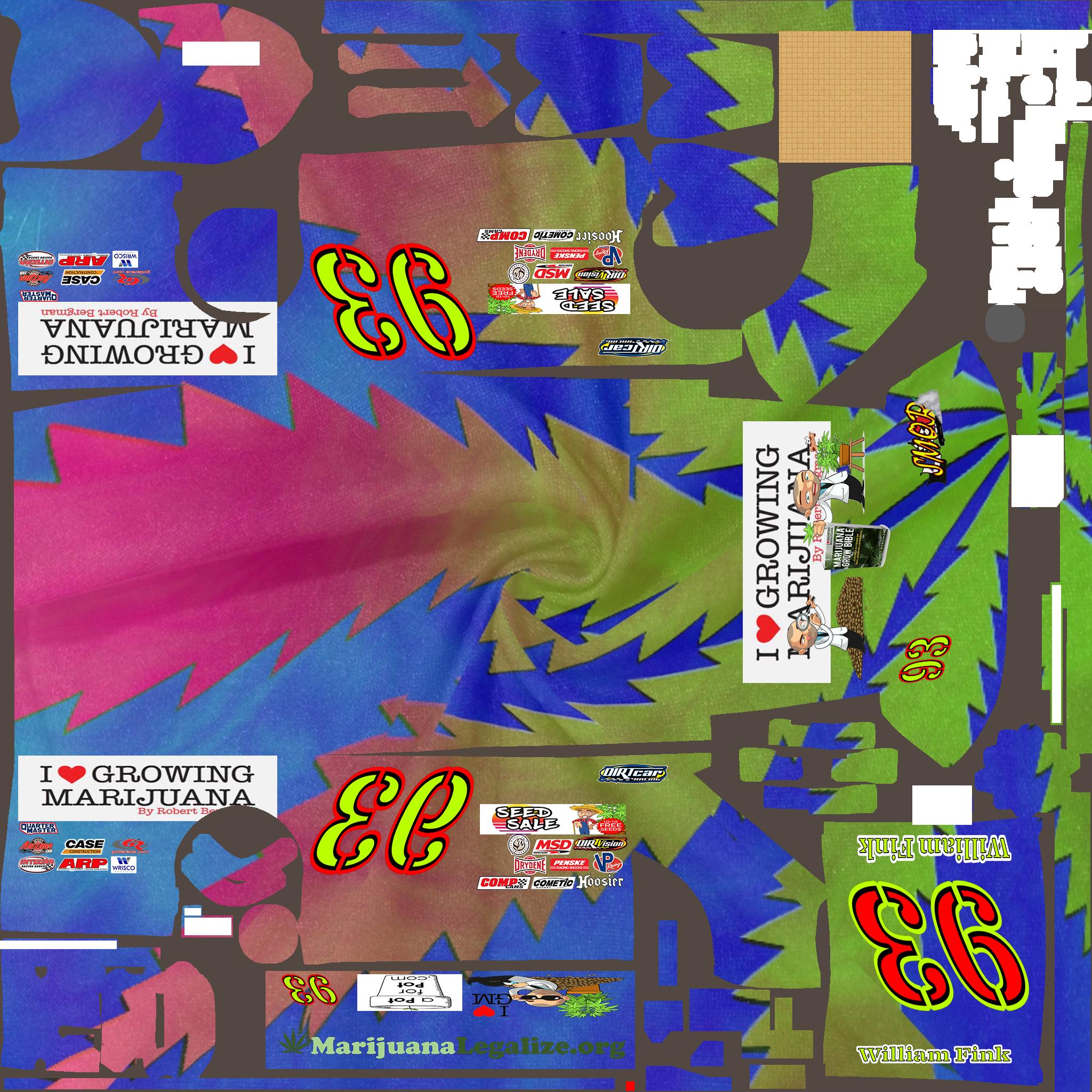 Dirt Late Model#93 WFILGM by William Fink - Trading Paints