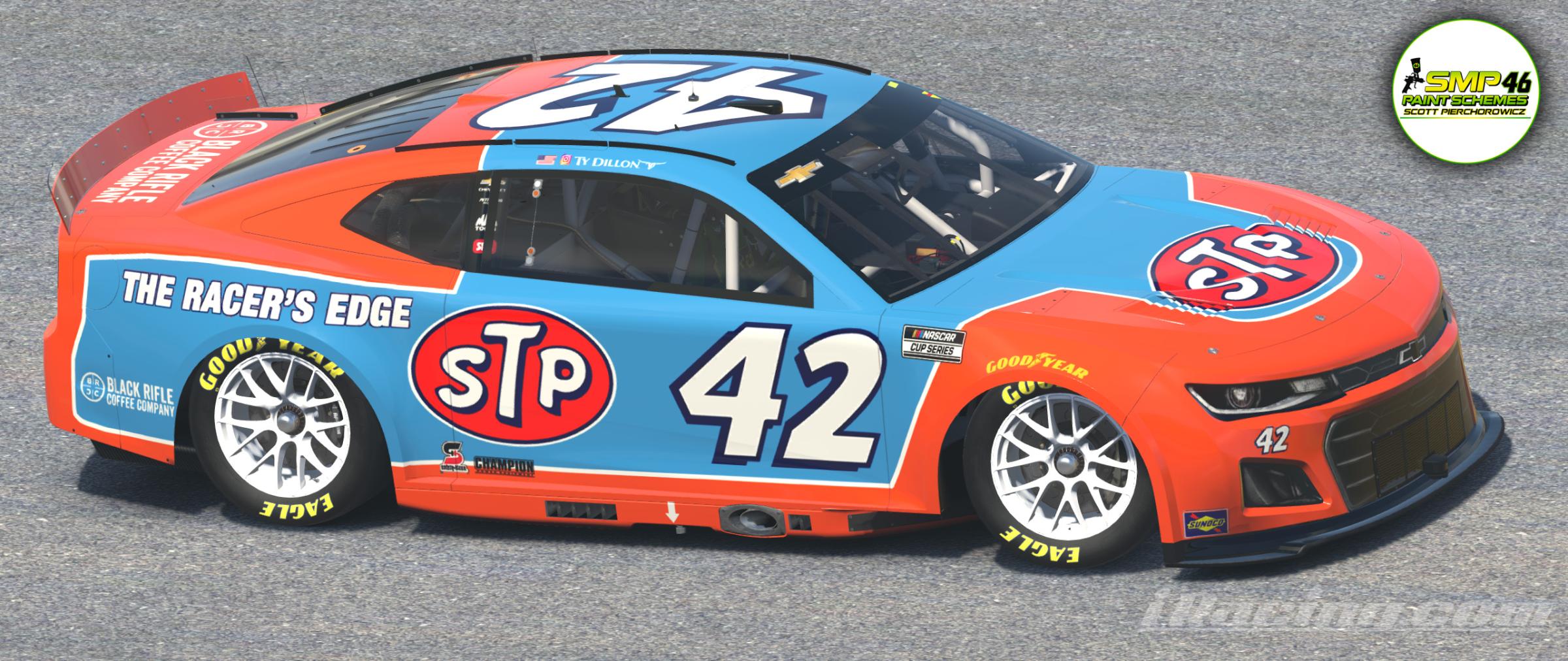 Ty Dillon STP Throwback NO # by Scott Pierchorowicz - Trading Paints