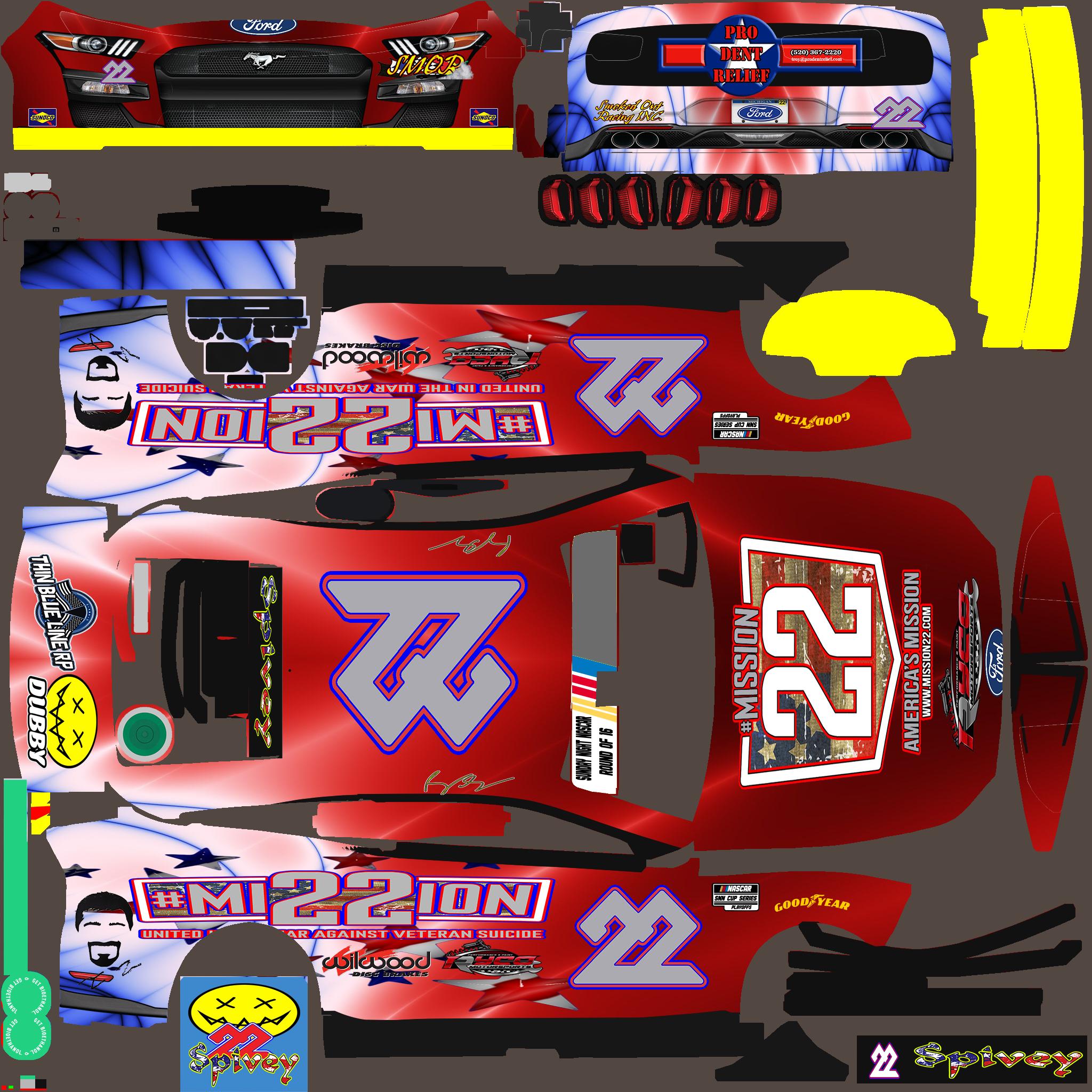 Ford Mustang NextgenRS#22MissionTB1 by William Fink - Trading Paints