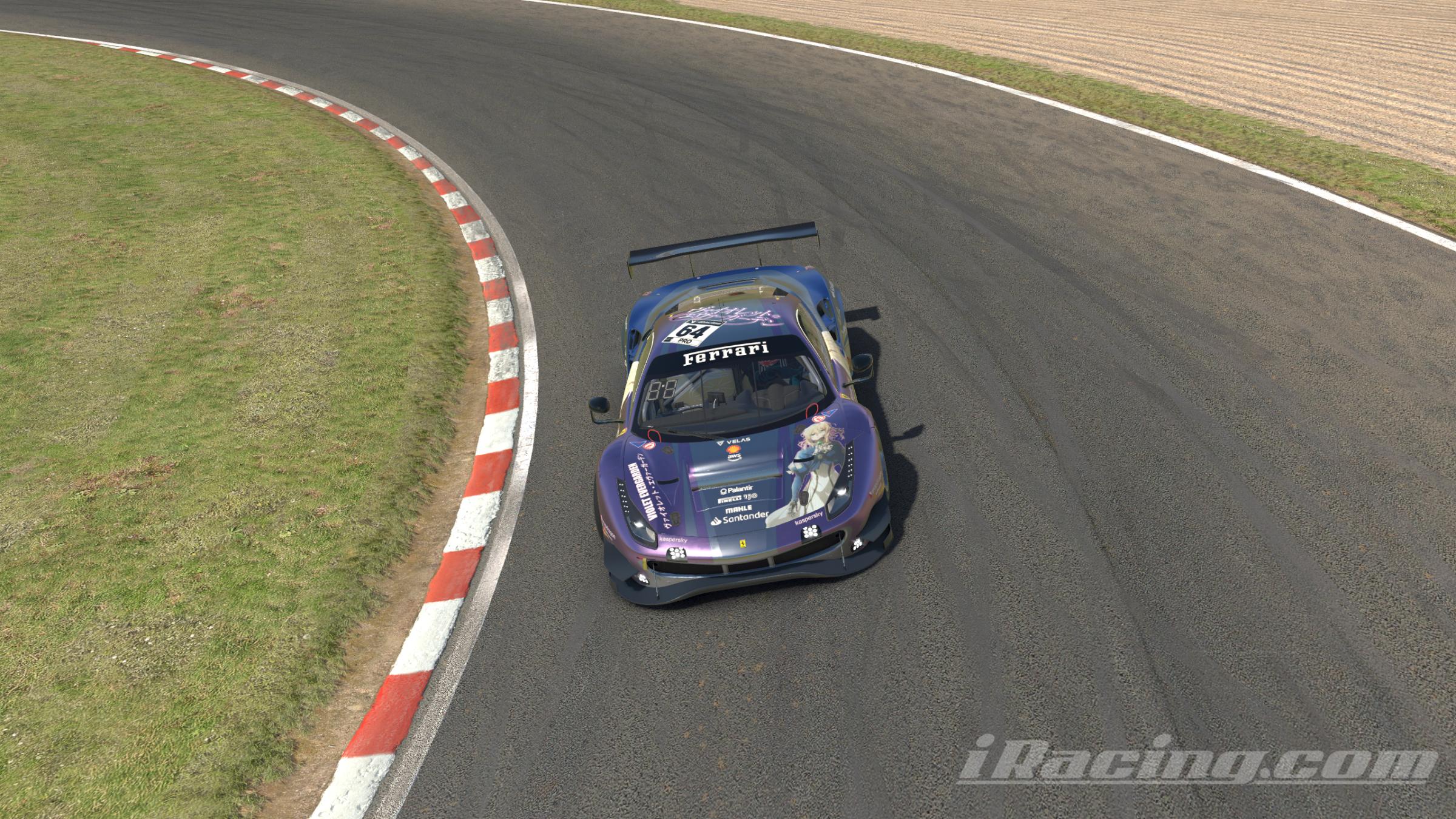 Ferrari GT3 Evo 2020 violet evergarden by Tadafumi T. - Trading Paints