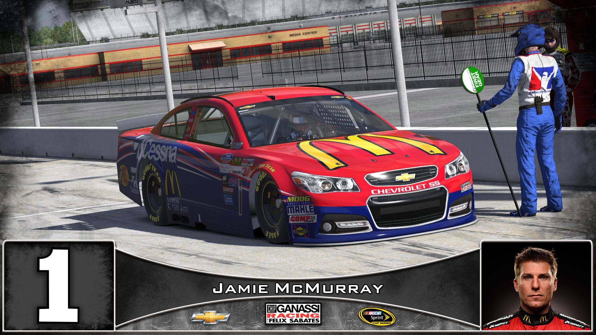 #1 Jamie McMurray McDonalds / Cessna 2016 by Udo Washeim - Trading Paints