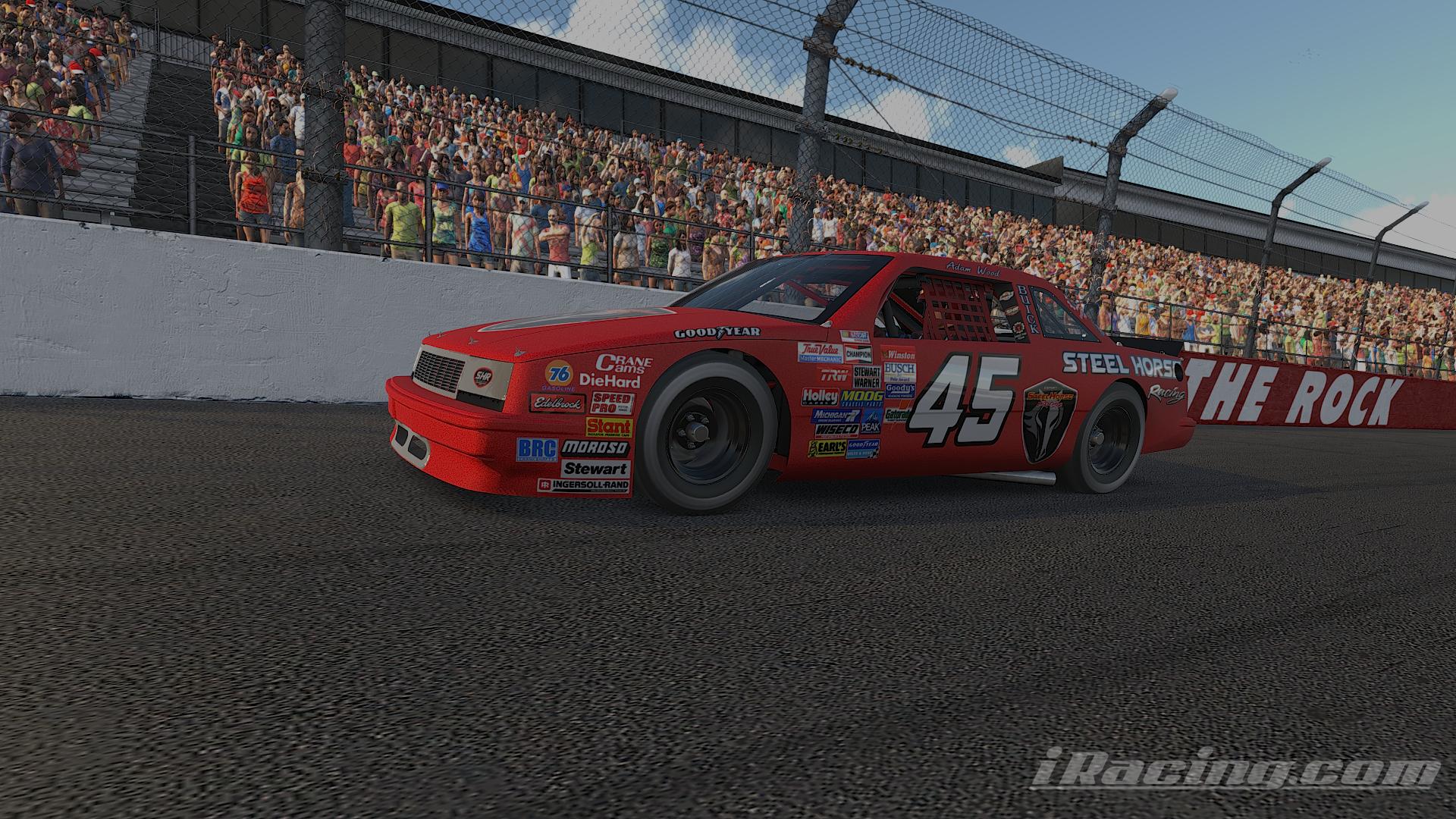 Red Steel Horse Racing Buick by Adam S Wood - Trading Paints