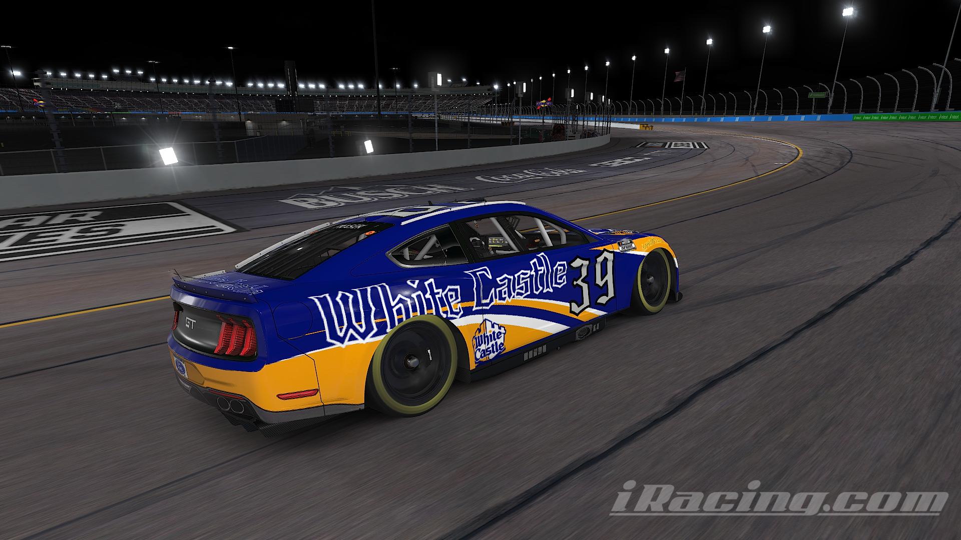 #39 White Castle Next Gen Ford Mustang by Lily Fraser - Trading Paints