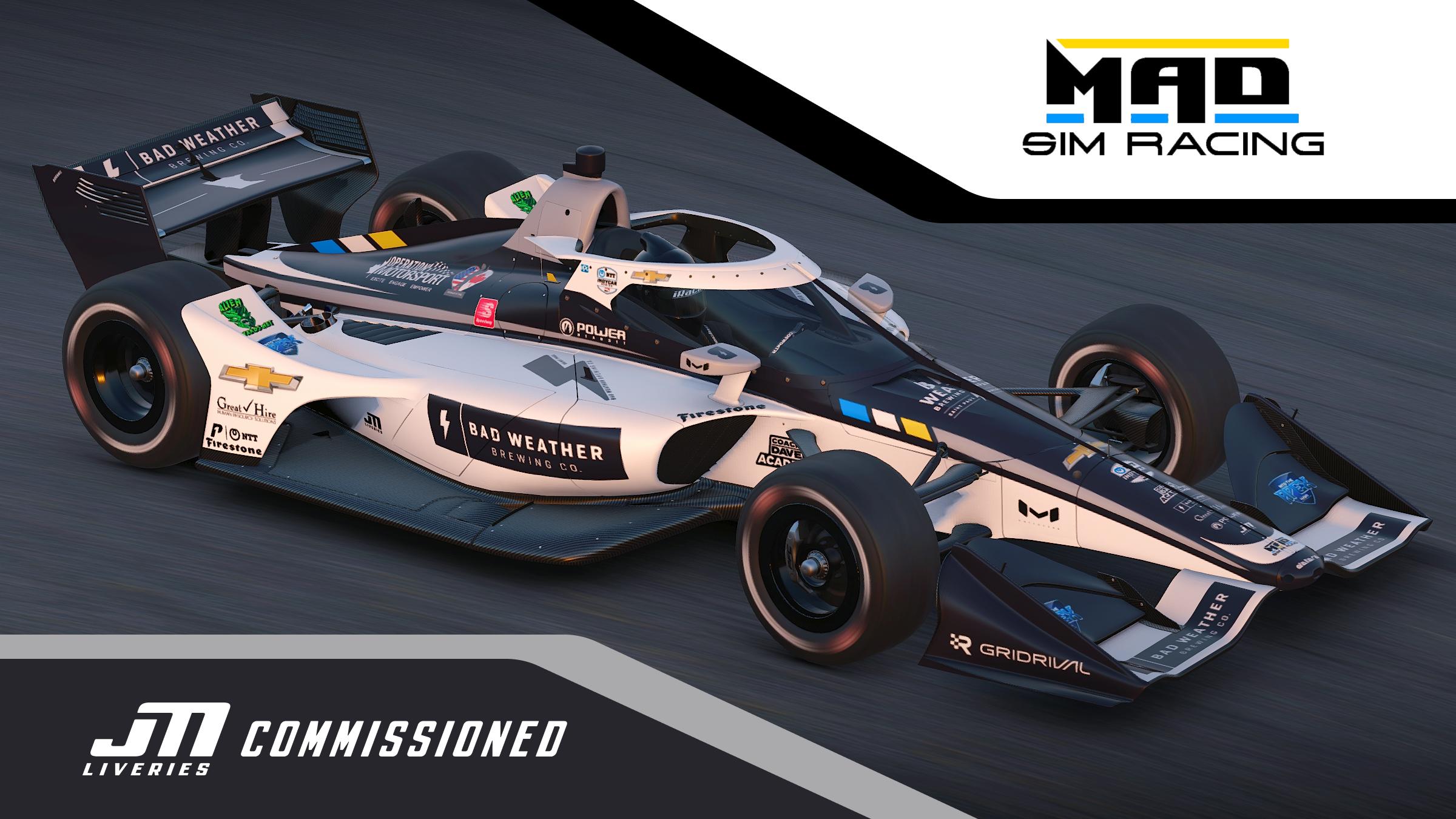 MAD Sim Racing Bad Weather Brewing Company IndyCar by Jeff McKeand ...