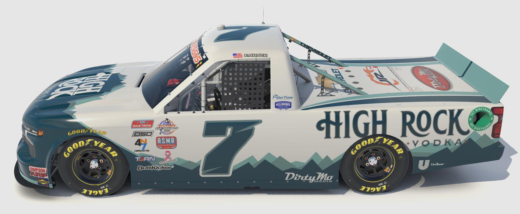 Dale Jr. High Rock Vodka Silverado - Sim Stamped Numbers by Ed Hauck ...