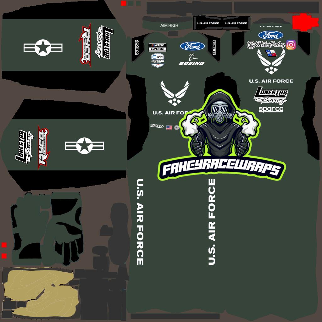 Fahey AirForce Suit by Mike Fahey - Trading Paints