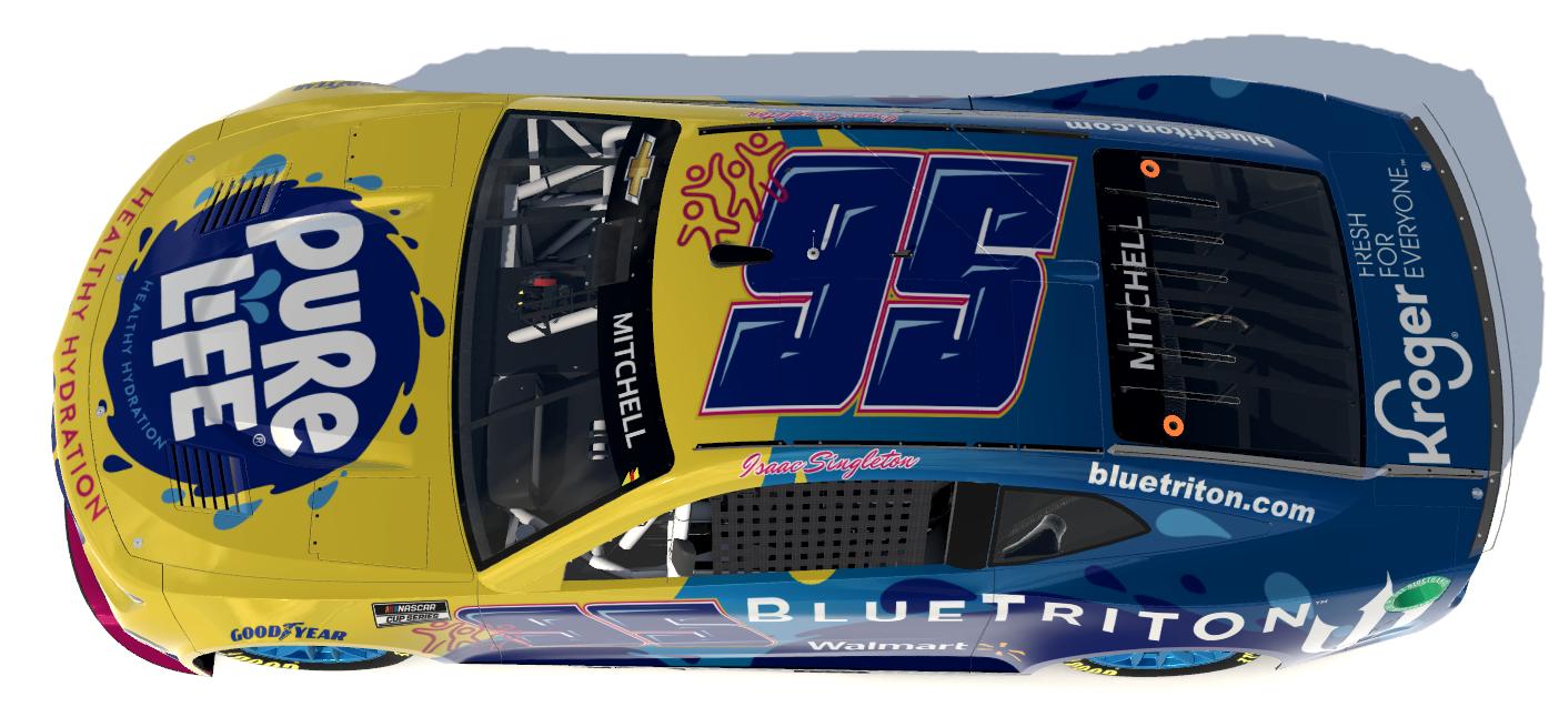 Isaac Singleton #95 - NASCAR Cup Series Next Gen Chevrolet Camaro ZL1 ...