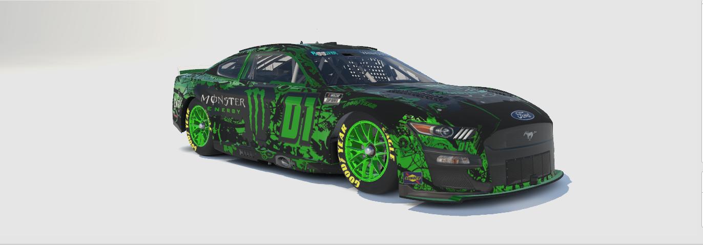 Next Gen Mustang Green Monster Chrome by Noah S. VanHoute - Trading Paints