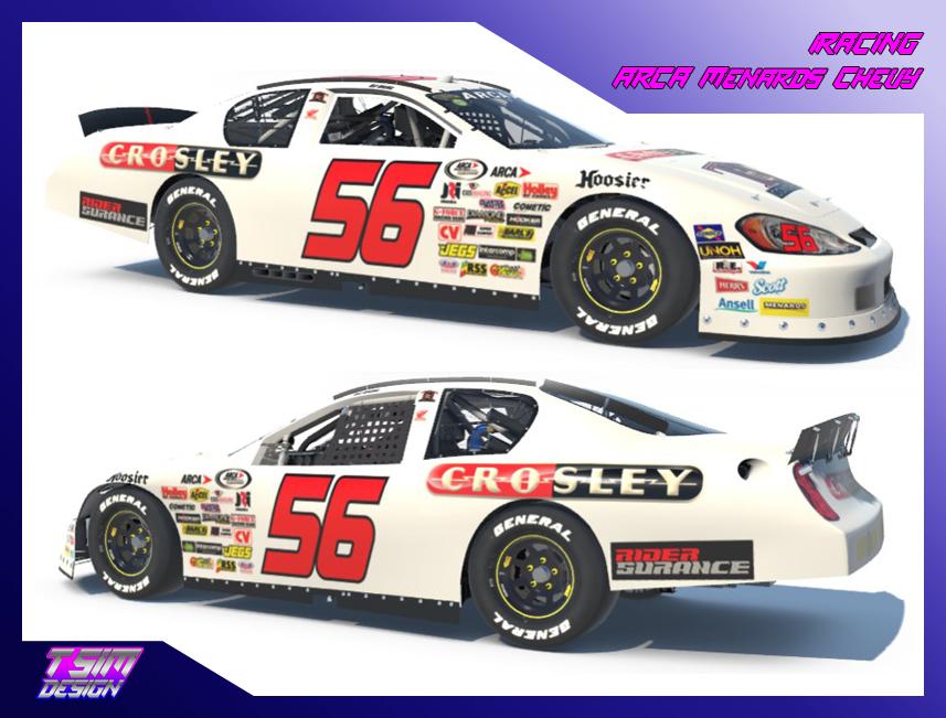 2015 #56 B.J. Deal Crosley ARCA Chevy by Zachary S. - Trading Paints