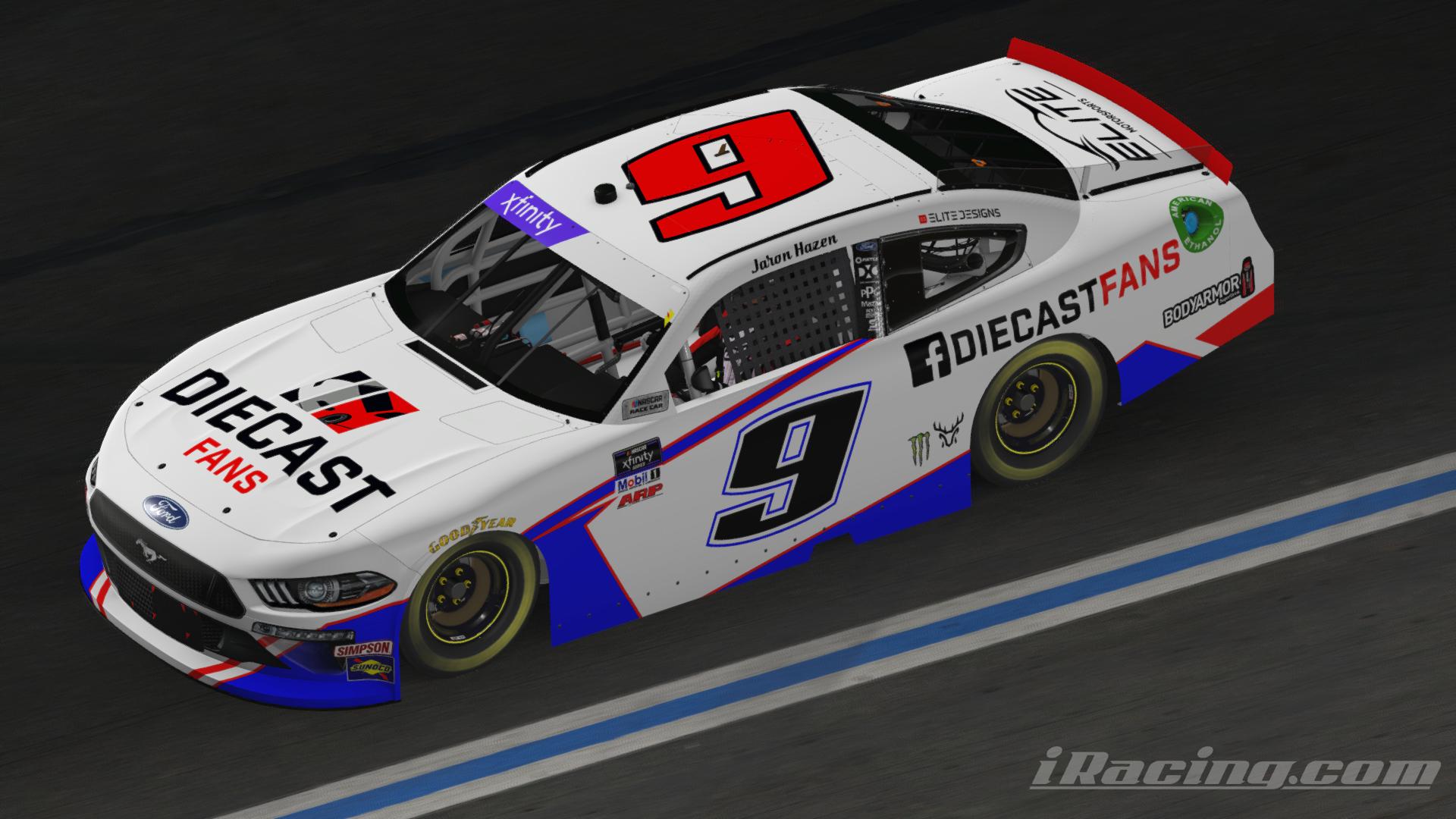 Jaron Hazen - 2022 DiecastFans Salutes by Jared W. - Trading Paints
