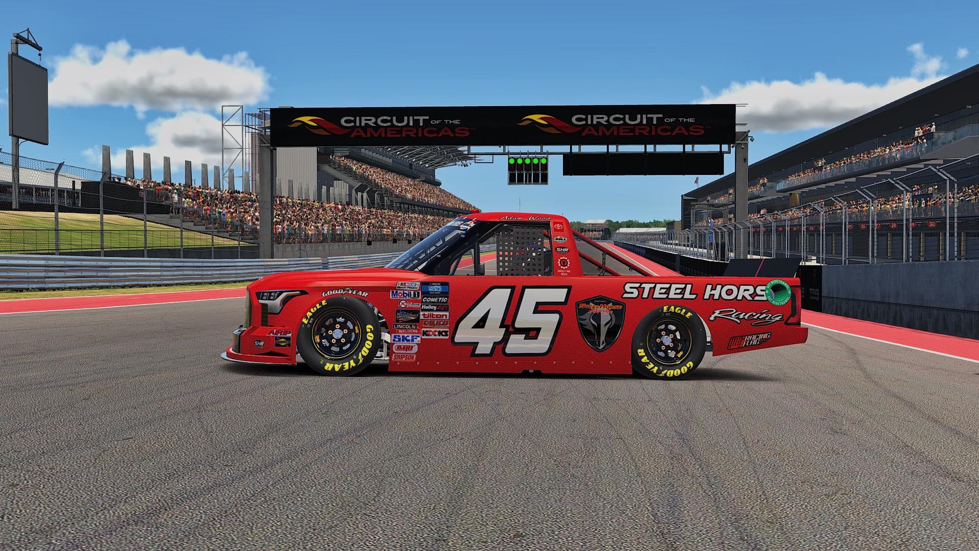 Red Steel Horse Racing Tundra by Adam S Wood - Trading Paints