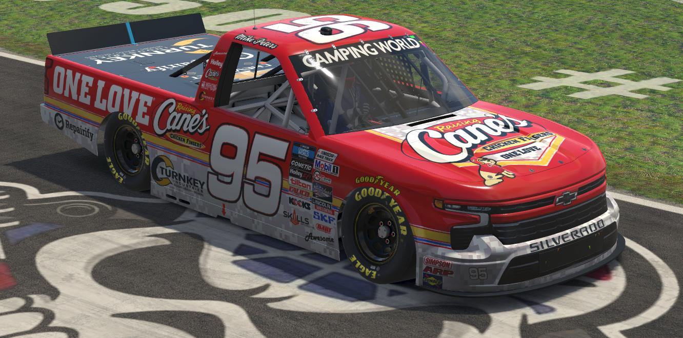 Raising Canes Silverado with STAMPED numbers by Mike Peters - Trading ...