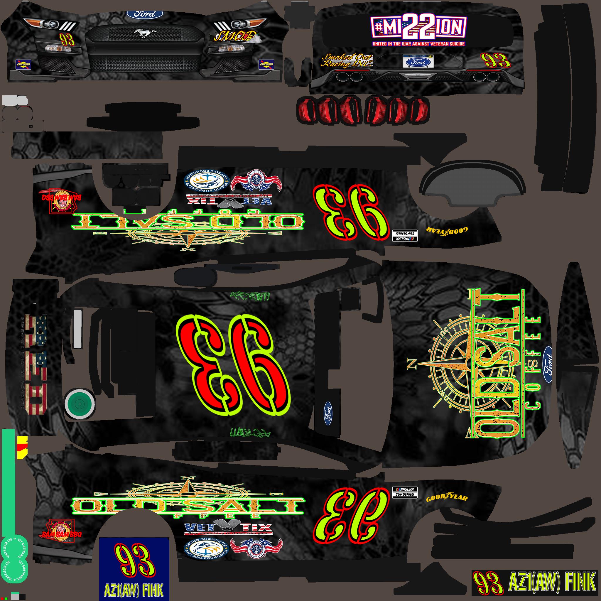 Ford Mustang NextgenFord#93OldSaltEyesGreen by William Fink - Trading ...