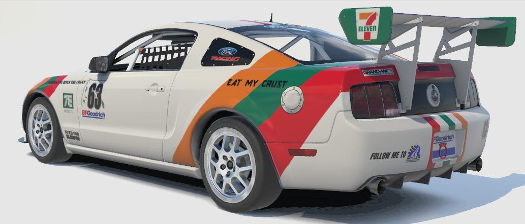 7-Eleven Mustang Model 711 by John Rubino - Trading Paints