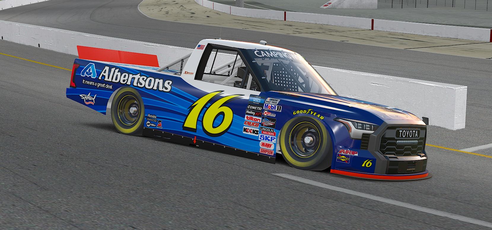 #16 Brian Scott Albertsons / Shark Energy Drink 2022 Toyota Tundra TRD ...