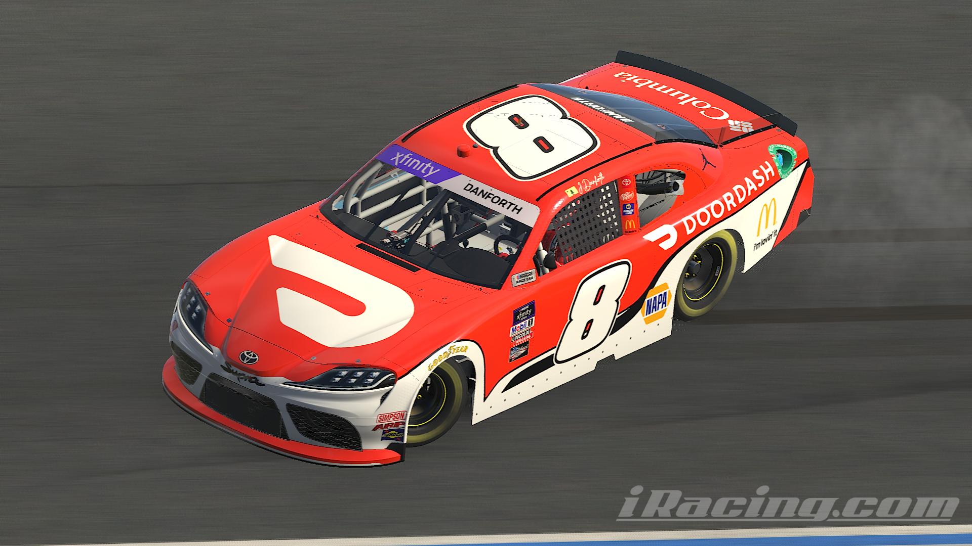 James Danforth DoorDash #8 by James D. - Trading Paints