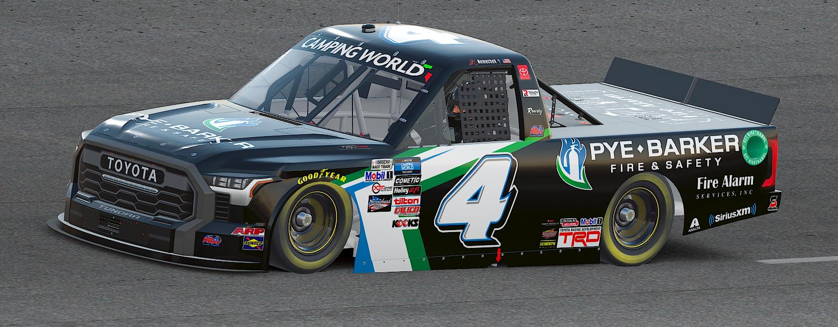 #4 John Hunter Nemechek Pye-Barker / Fire Alarm Services KBM 2022 ...