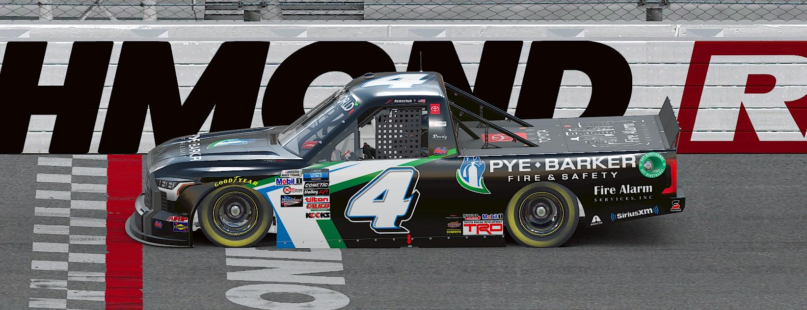 John Hunter Nemechek Pye-Barker / Fire Alarm Services KBM 2022 Toyota ...