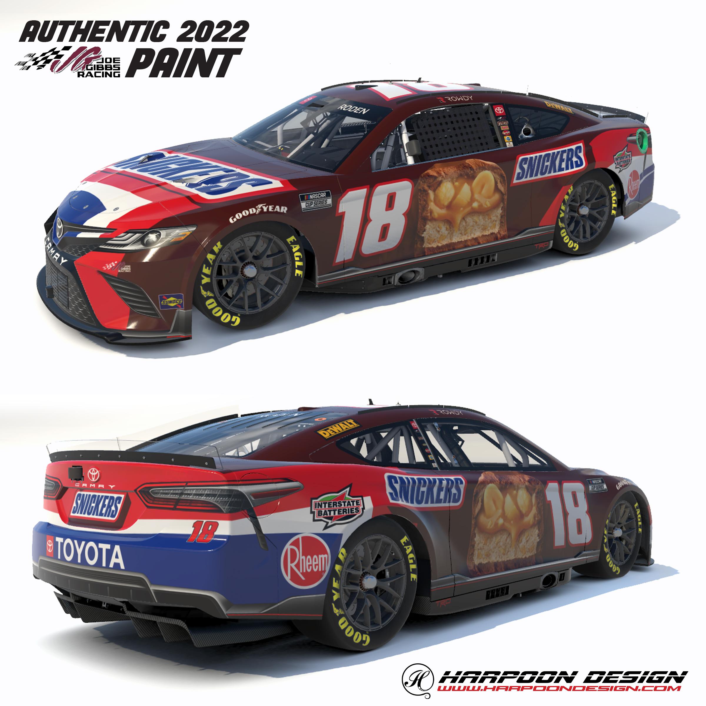 2022 Kyle Busch Snickers Camry by Brantley Roden - Trading Paints