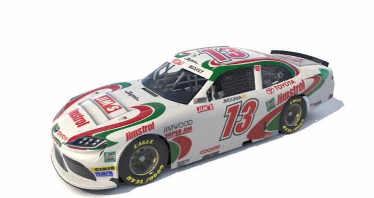 Jim Barass Racing "Jimstrol Jims" NASCAR XFINITY Toyota Supra by Jordan ...