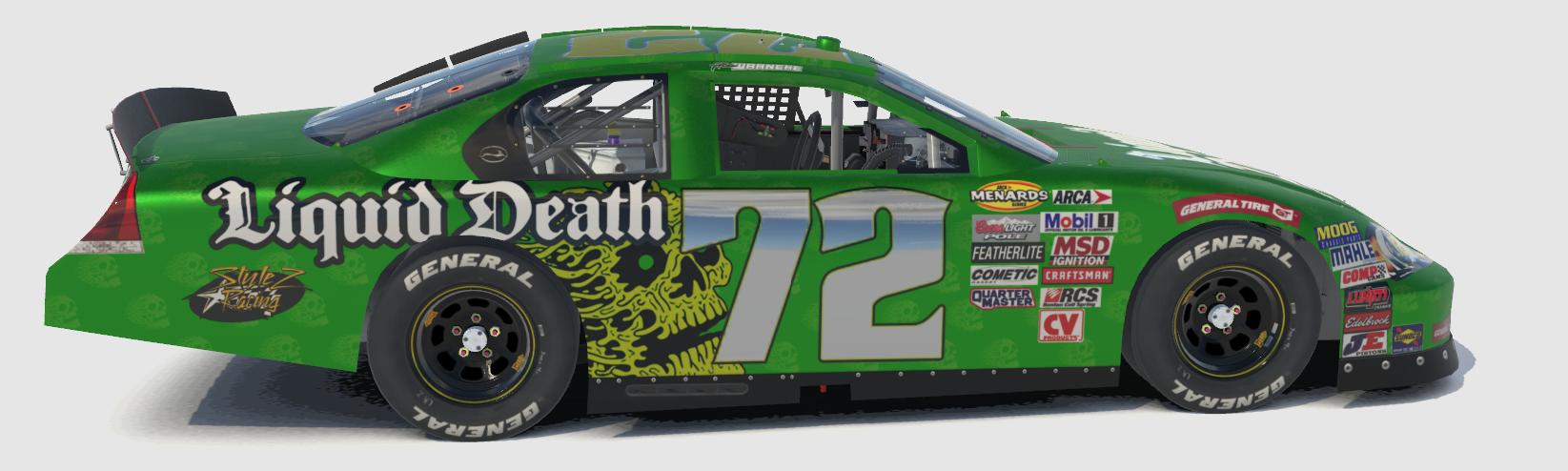 Alan Warneke Green Liquid Death ARCA by Steven Ayers Jr - Trading Paints