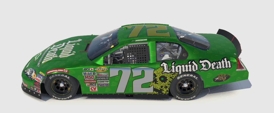 Alan Warneke Green Liquid Death ARCA by Steven Ayers Jr - Trading Paints