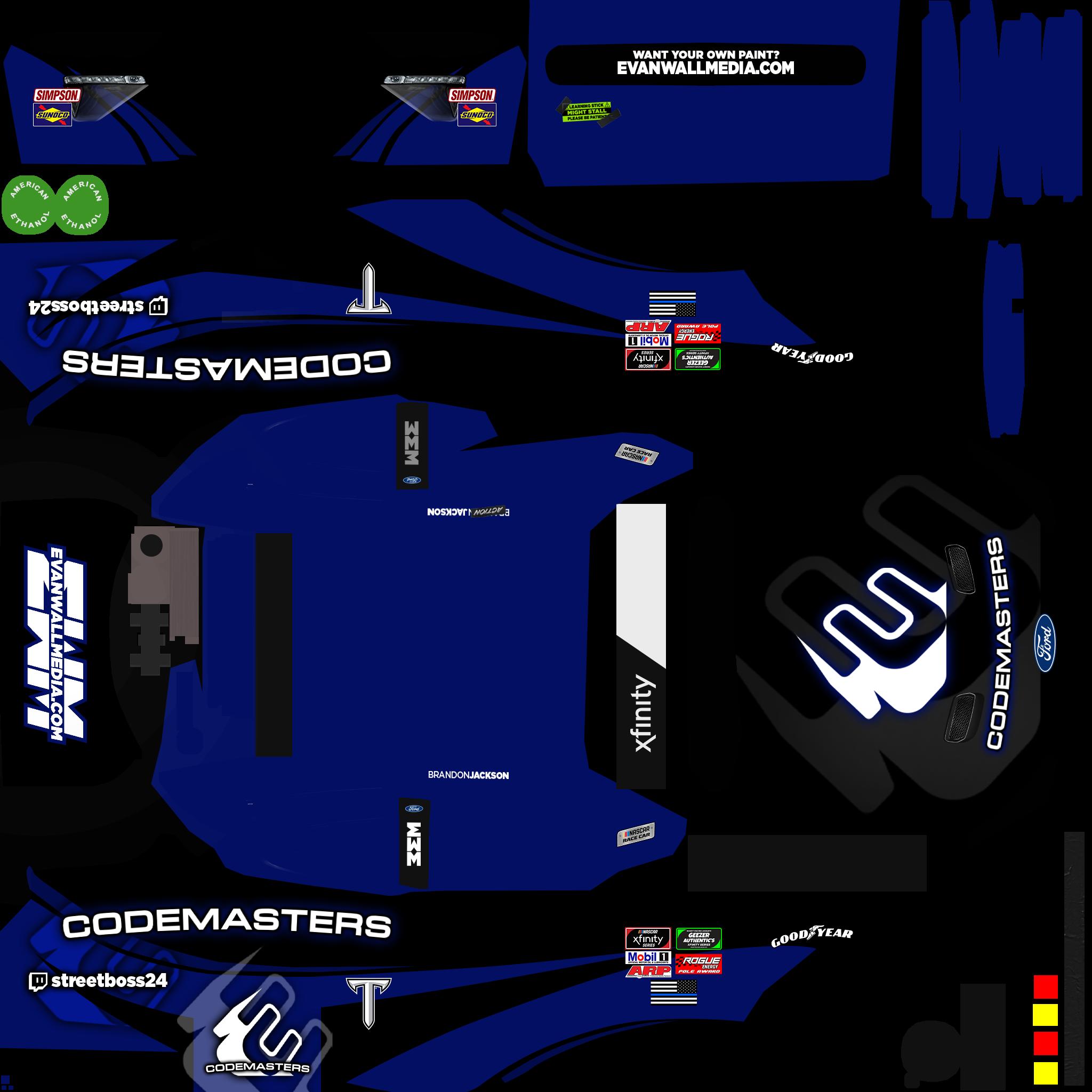 BJackson Mustang inverted by Evan Wall - Trading Paints