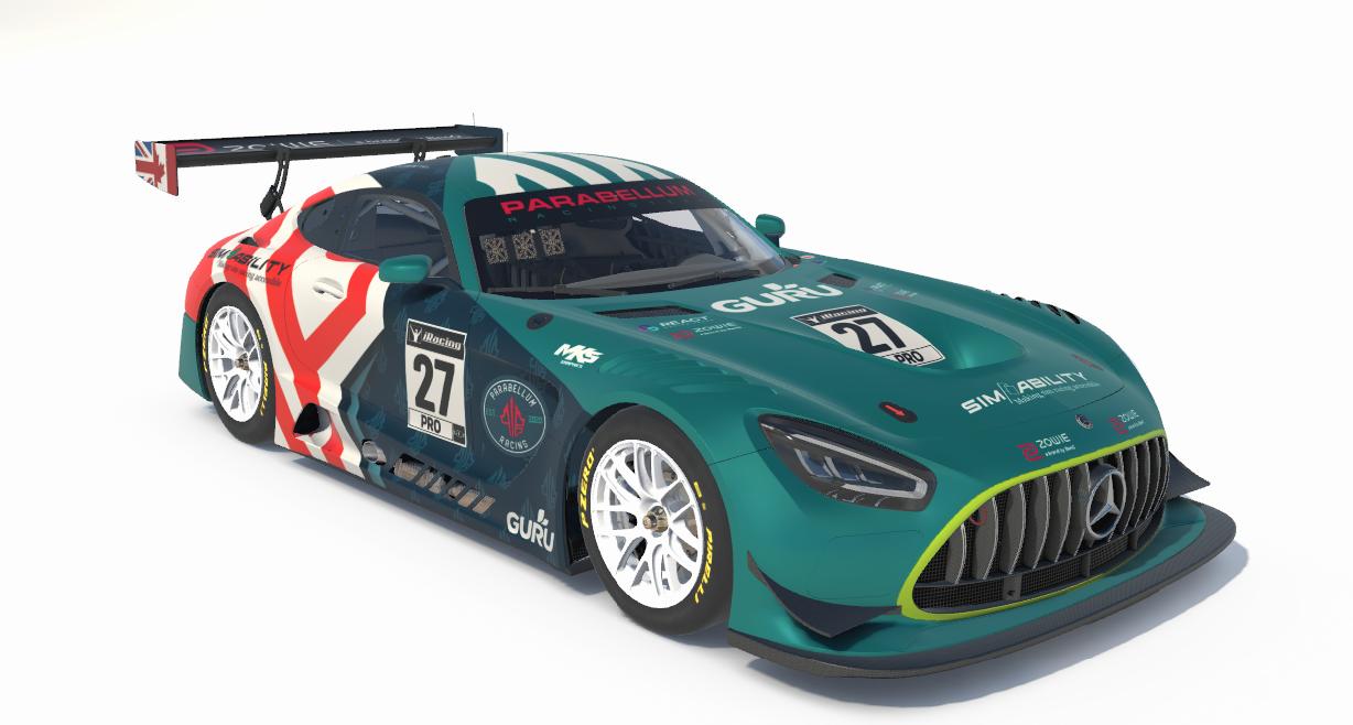 Mercedes AMG GT3 EVO Parabellum Racing Team by James D. - Trading Paints