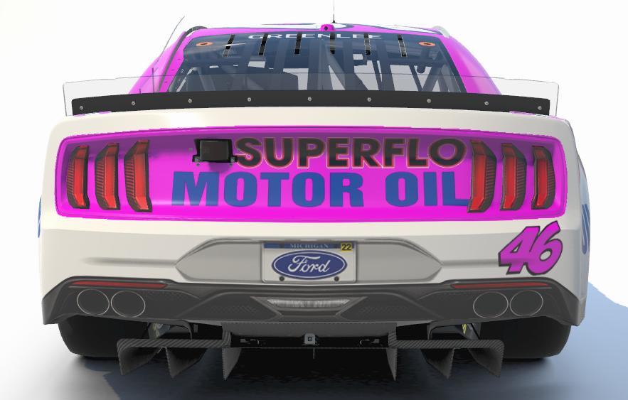 Cole Trickle Superflow Ford Mustang Throwback *Days of Tunder* *Custom ...