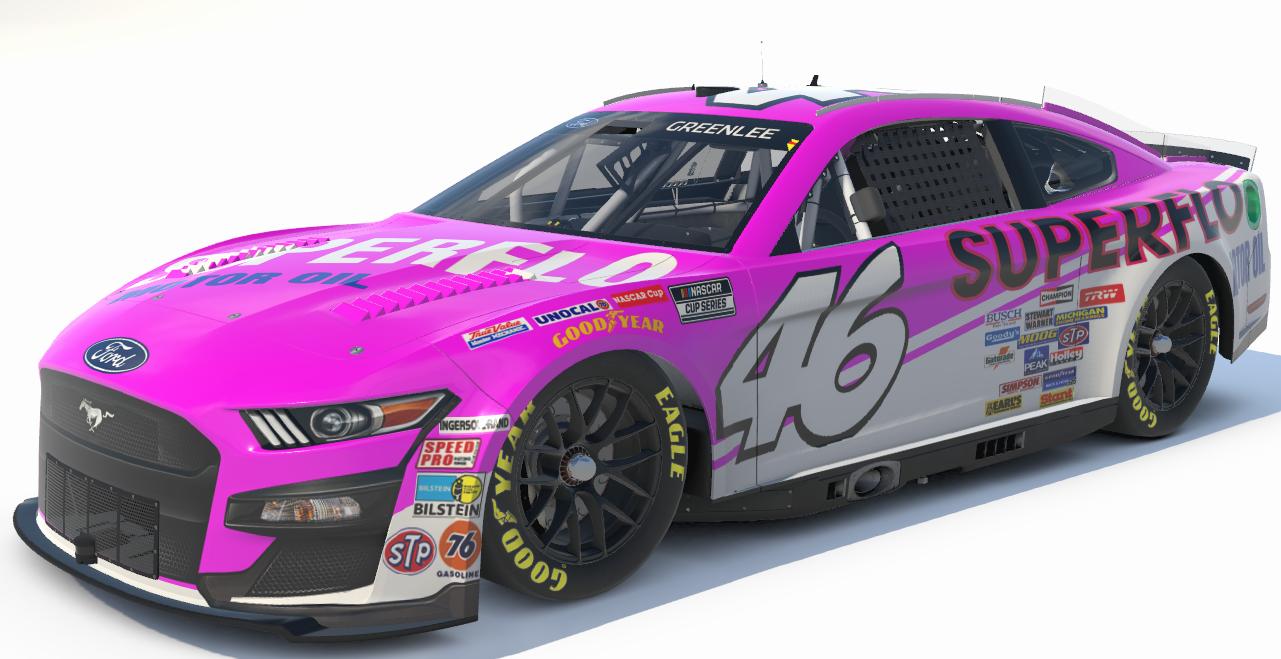 Cole Trickle Superflow Ford Mustang Throwback *Days of Tunder* *Custom ...