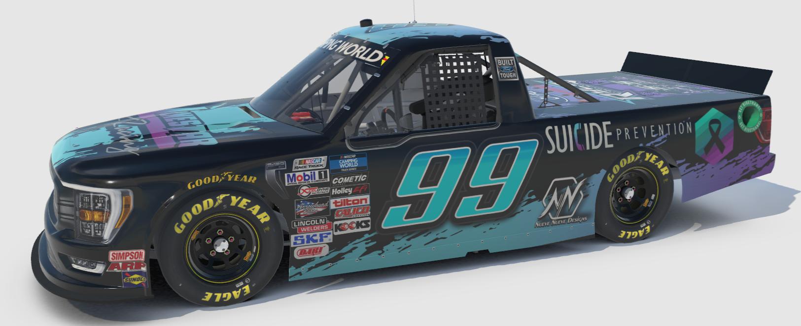 Triston Sikes #99 Suicide Prevention F150 by Triston Sikes - Trading Paints