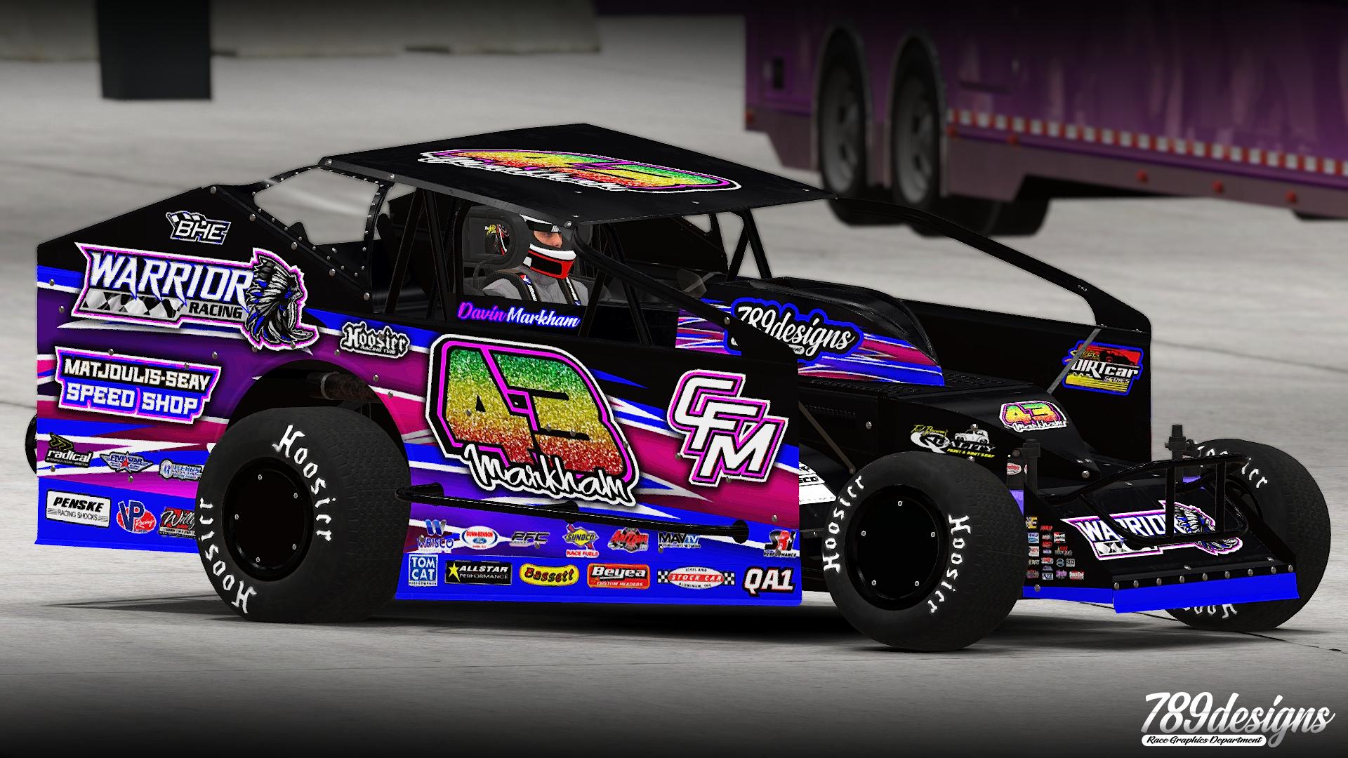 Davin Markham Big Block Modified by Garrett Marshall - Trading Paints