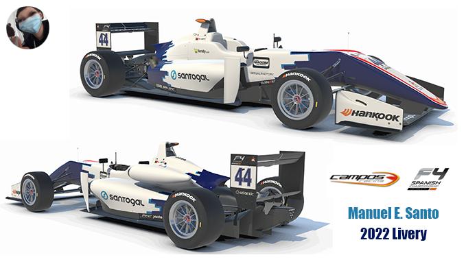 Campos F4 - Manuel E. Santo 2022 Livery by Adrien D. - Trading Paints