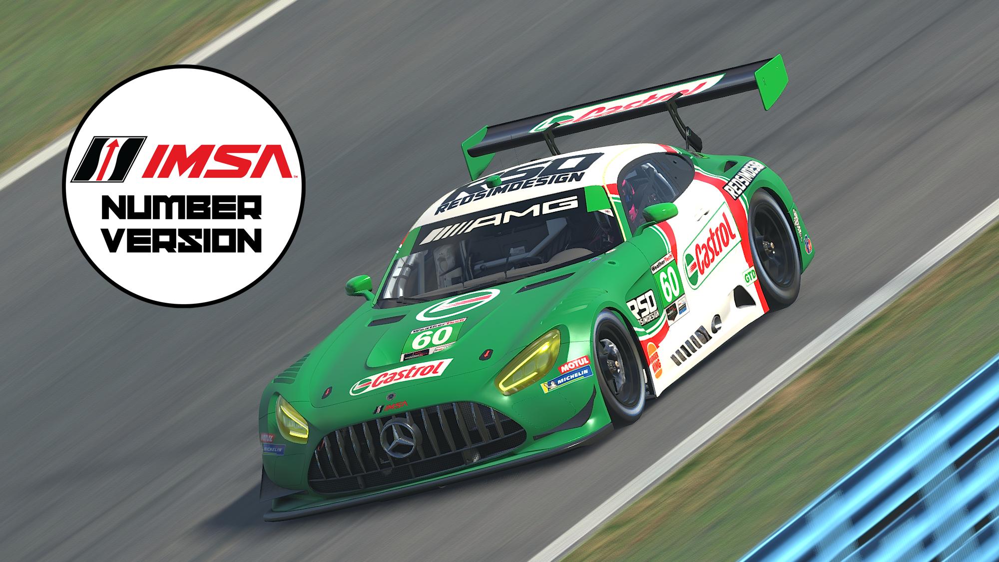 Castrol AMG GT3 w/IMSA decals by Blaine Sparling - Trading Paints