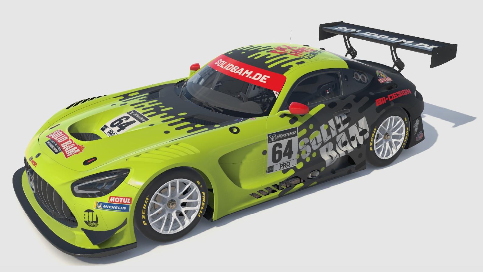 Solid Bam Mercedes AMG GT3 by Derek Gilray - Trading Paints