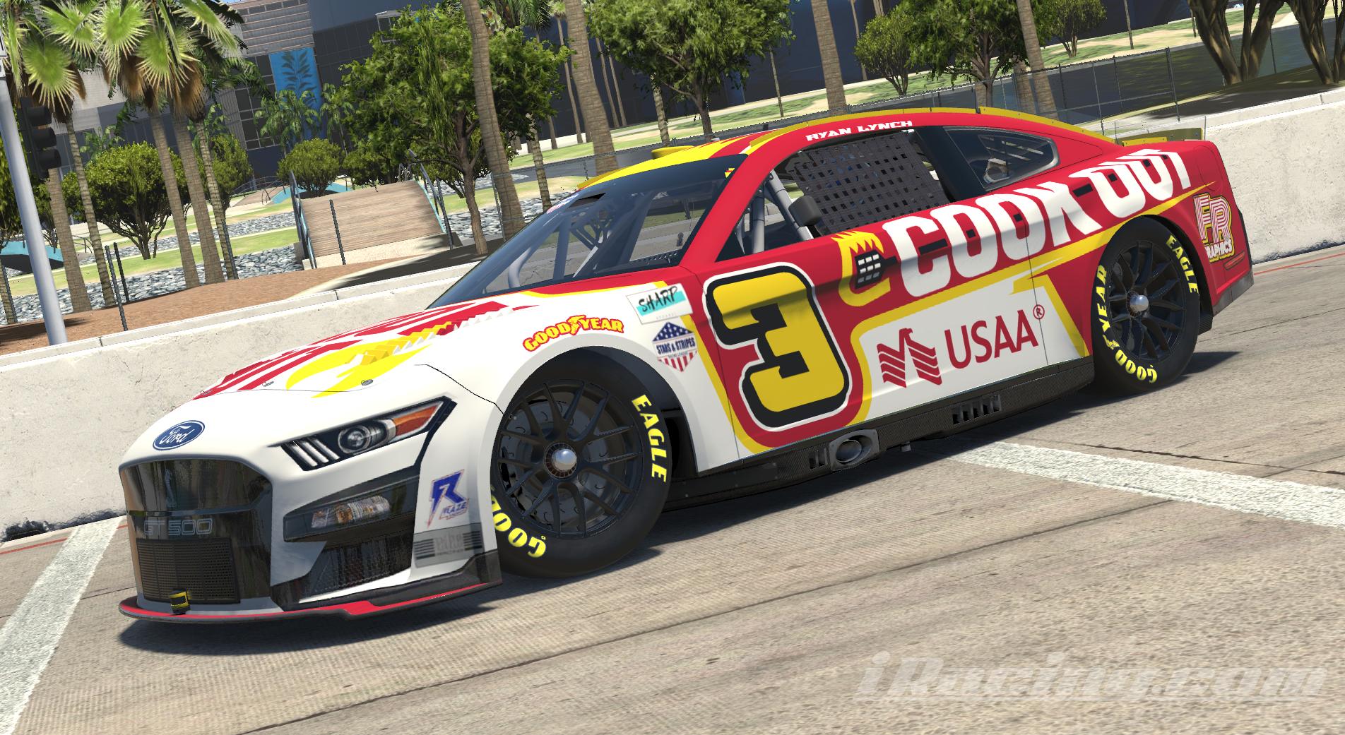 Ryan Lynch 2022 NASCAR Cup Series Ford Mustang Cook Out League by Manix ...