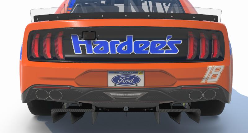 Russ Wheeler Hardees Ford Mustang Throwback *Days of Tunder* by Gary G ...