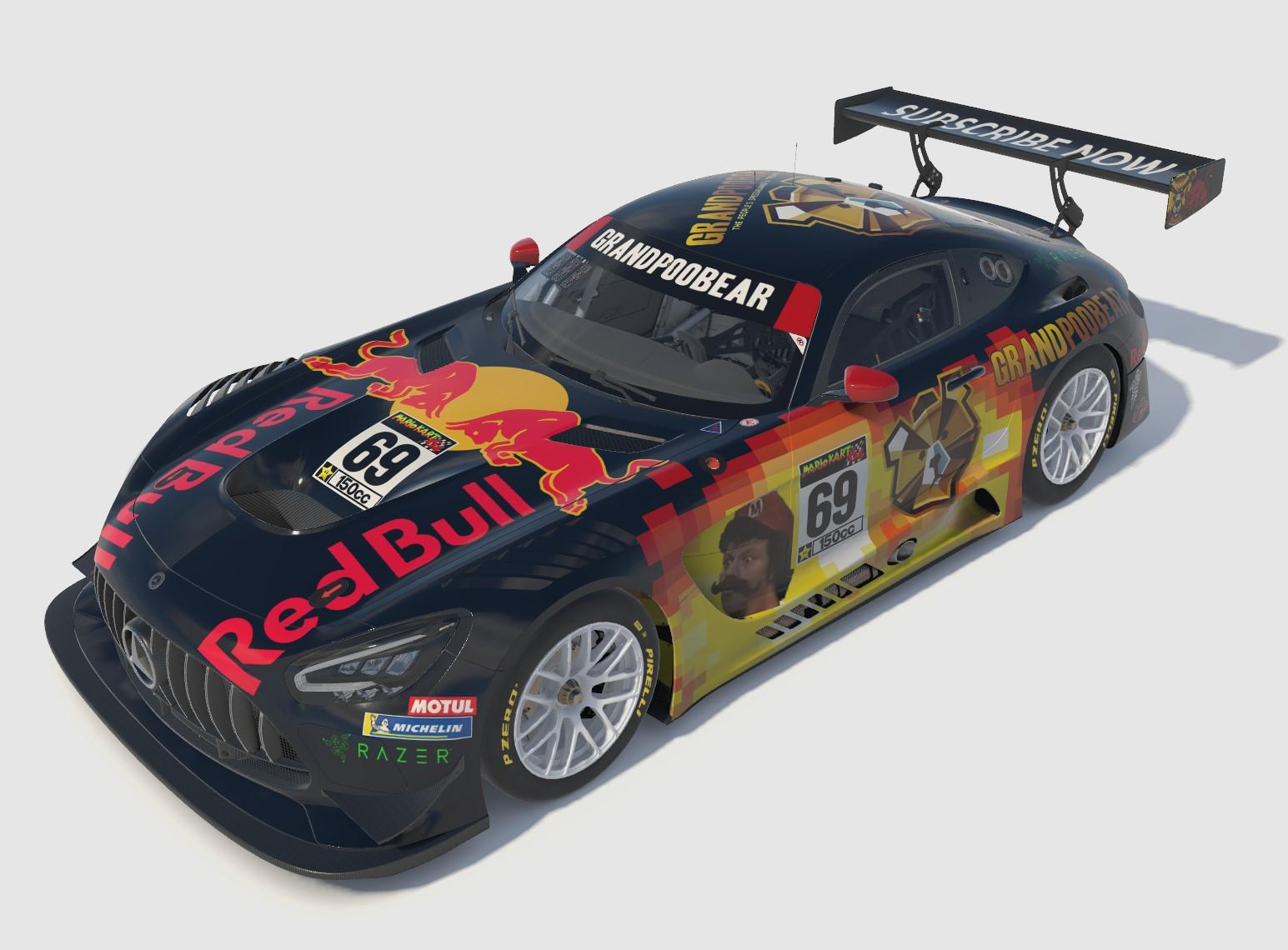 GrandPooBear RedBull Mercedes GT3 Nightmare Fuel Explosion by Derek ...