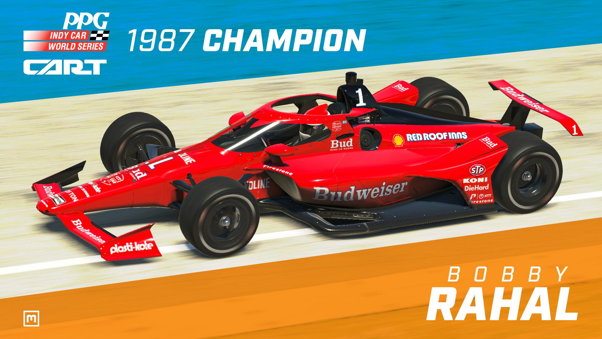 Bobby Rahal 1987 Budweiser Indycar by Michael Mueller6 - Trading Paints